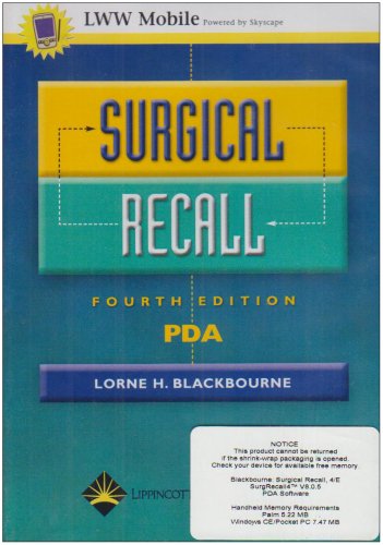 Surgical Recall for PDA: Powered by Skyscape, Inc.: Blackbourne, Lorne ...