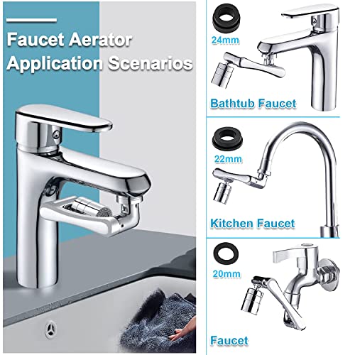 Rotary Faucet Universal 1440, Dual Mode All-Metal 360 Swivelling ...