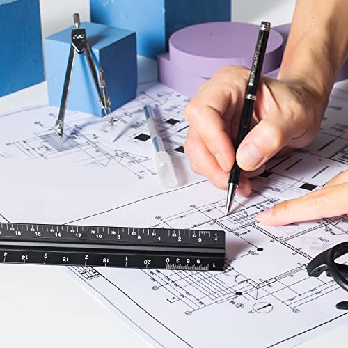 Snapklik.com : Architectural Scale Ruler, 12 Inch Aluminium Architect ...