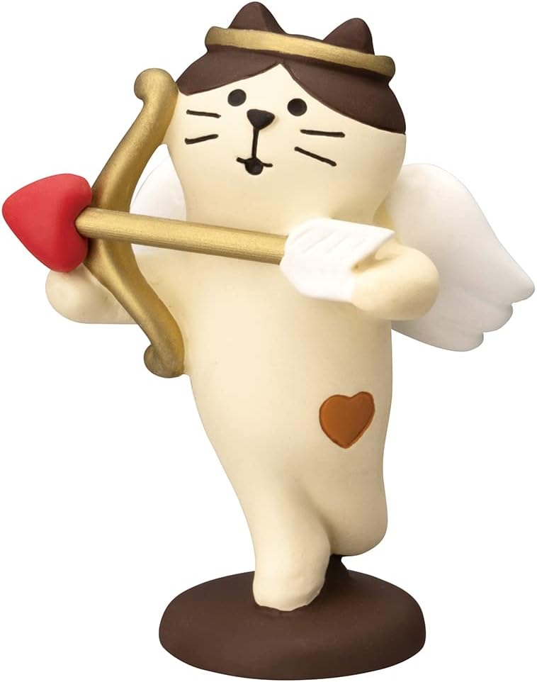 Amazon.co.jp: デコレコーポレーション キューピッド猫 【ZCB-62565】 concombre コンコンブル ミニチュア雑貨 ...