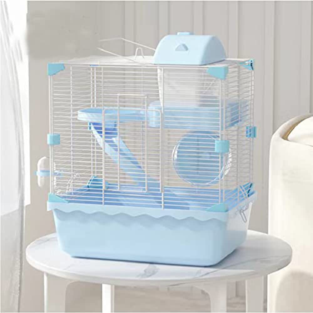 12 x 9 x 7 Inch Dwarf Hamster Travel Portable Carrier Cage 2-Floors ...