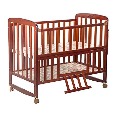 Buy Fisher-Price Joy Baby Crib/Baby Cot (Sea Green with Mattress ...