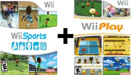 Amazon.com: 2 Games: Wii Play (Game Only) AND Wii Sports [Wii] : Video ...