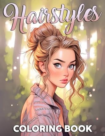 Amazon.com: Hairstyles Coloring Book: Trendy Hairstyle Coloring Pages ...