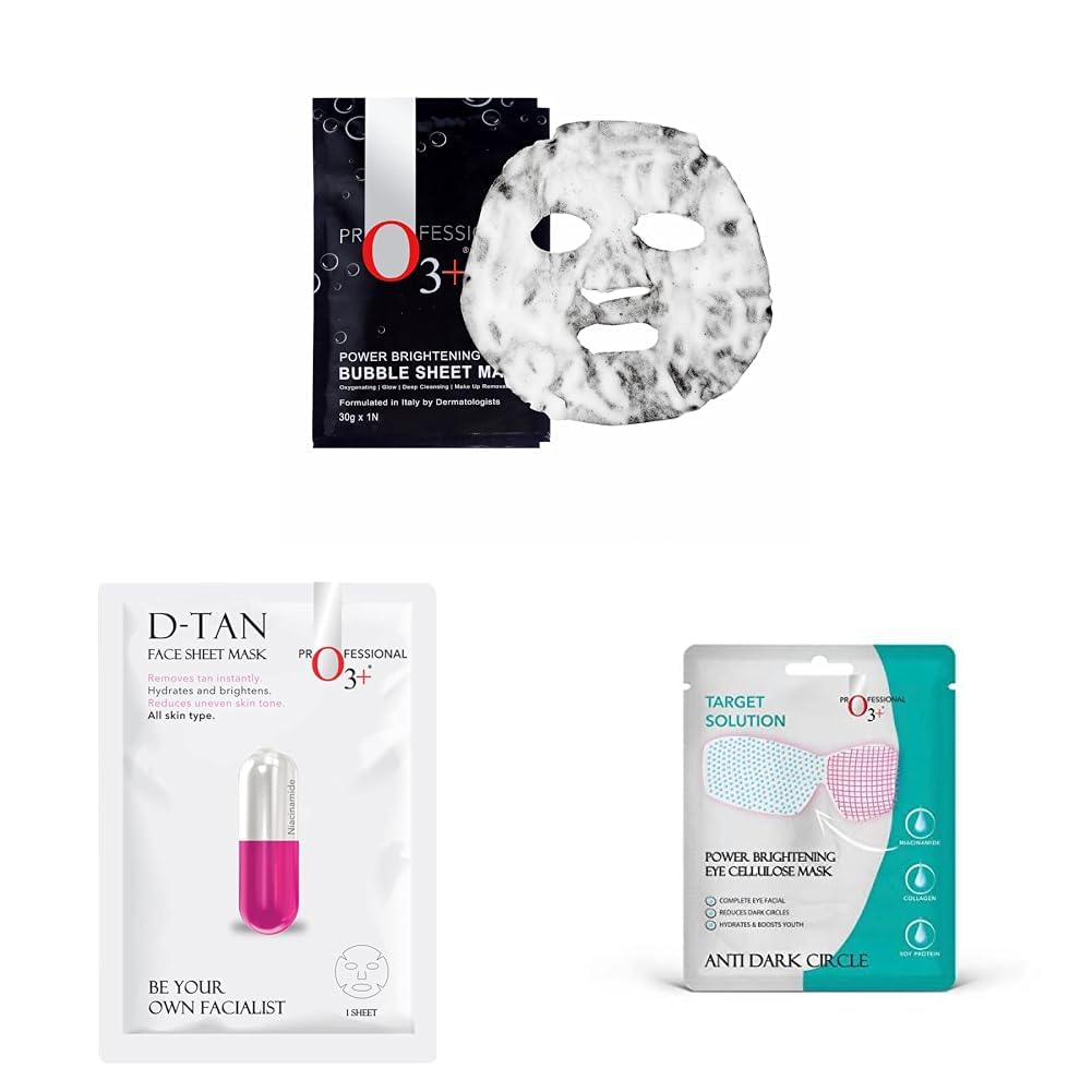 O3+ Power Brightening Bubble Sheet Mask for Deep cleansing and glowing ...