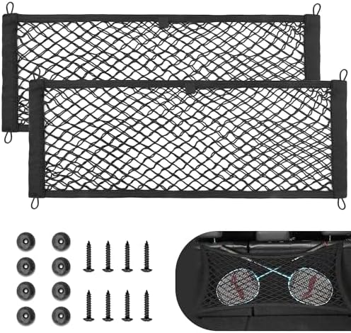 Amazon.com: RED WOLF 2 Pcs Universal Cargo Net Pocket Elastic Mesh ...