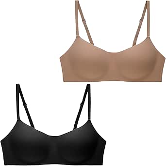 Amazon.co.jp: Maeau Junior Bra, Wireless, Sports Bra, Girls, Underwear ...