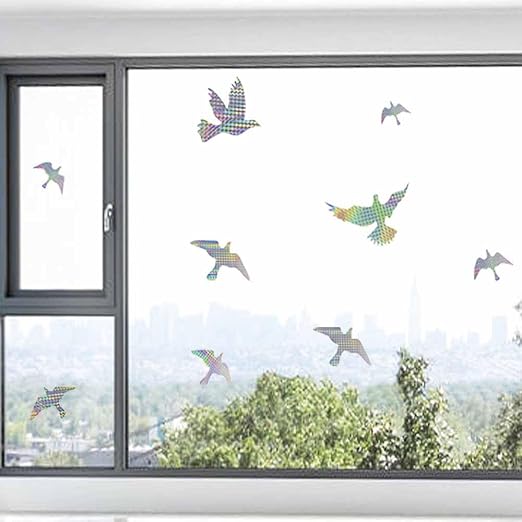 Amazon.com: Anti-Collision Window Bird Stickers Decals Glass Door ...