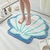 Amazon.com: YRXRUS Seashells Bathroom Rug, White Bathroom Rugs, Ocean ...