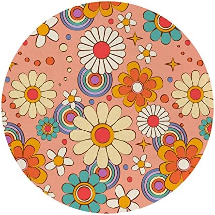 Amazon.com: QUICQOD Retro 70s Hippie Groovy Daisy Flowers Floral Mouse ...