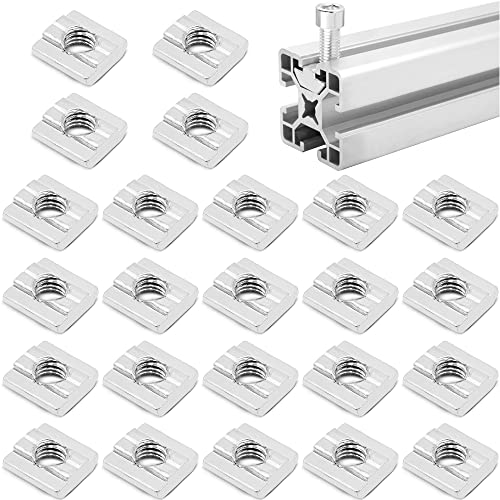 Sunjun 25 Pcs M8 T Nuts T Slot (30 Series) T-Slot nuts for aluminium ...