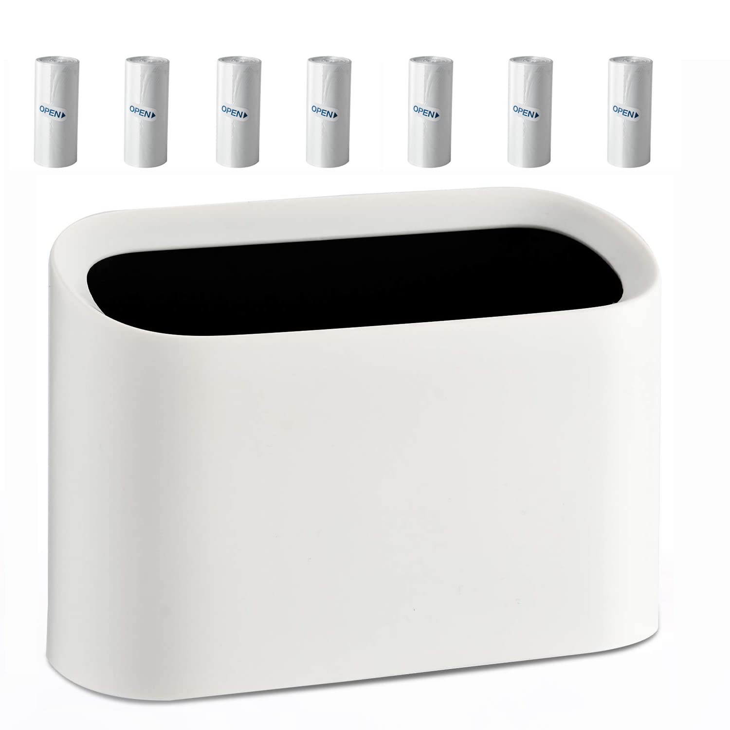 Amazon.com: SUBEKYU Mini Trash Can with No Lid,Small Trash Can,Desk ...