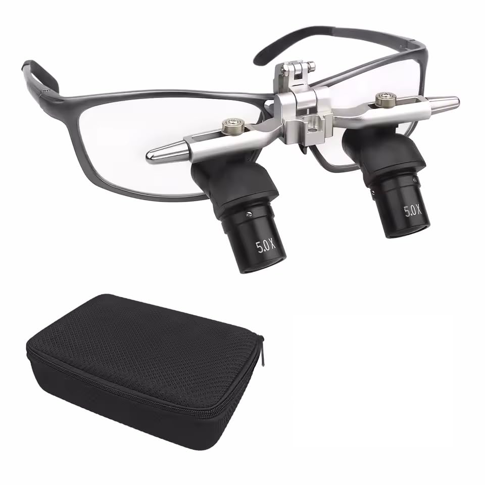 Dentistry Dental Face Shields, Head Magnifying Loupes 3.0X Medical ...
