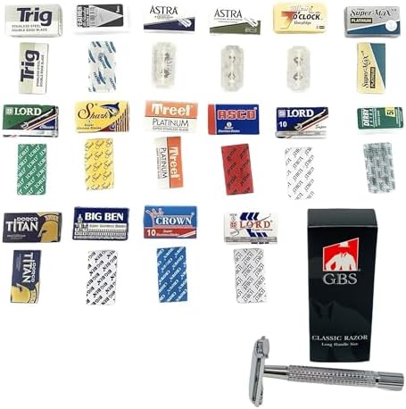 Amazon.com: G.B.S Double Edge Razor Blade Sample Pack, Variety of 16 ...