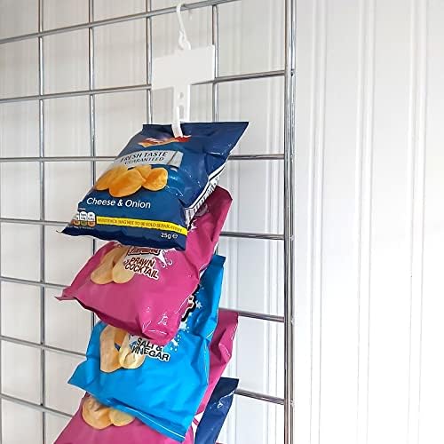 Display Stands Pack of 5 Merchandising Strips - Hanging White Plastic ...