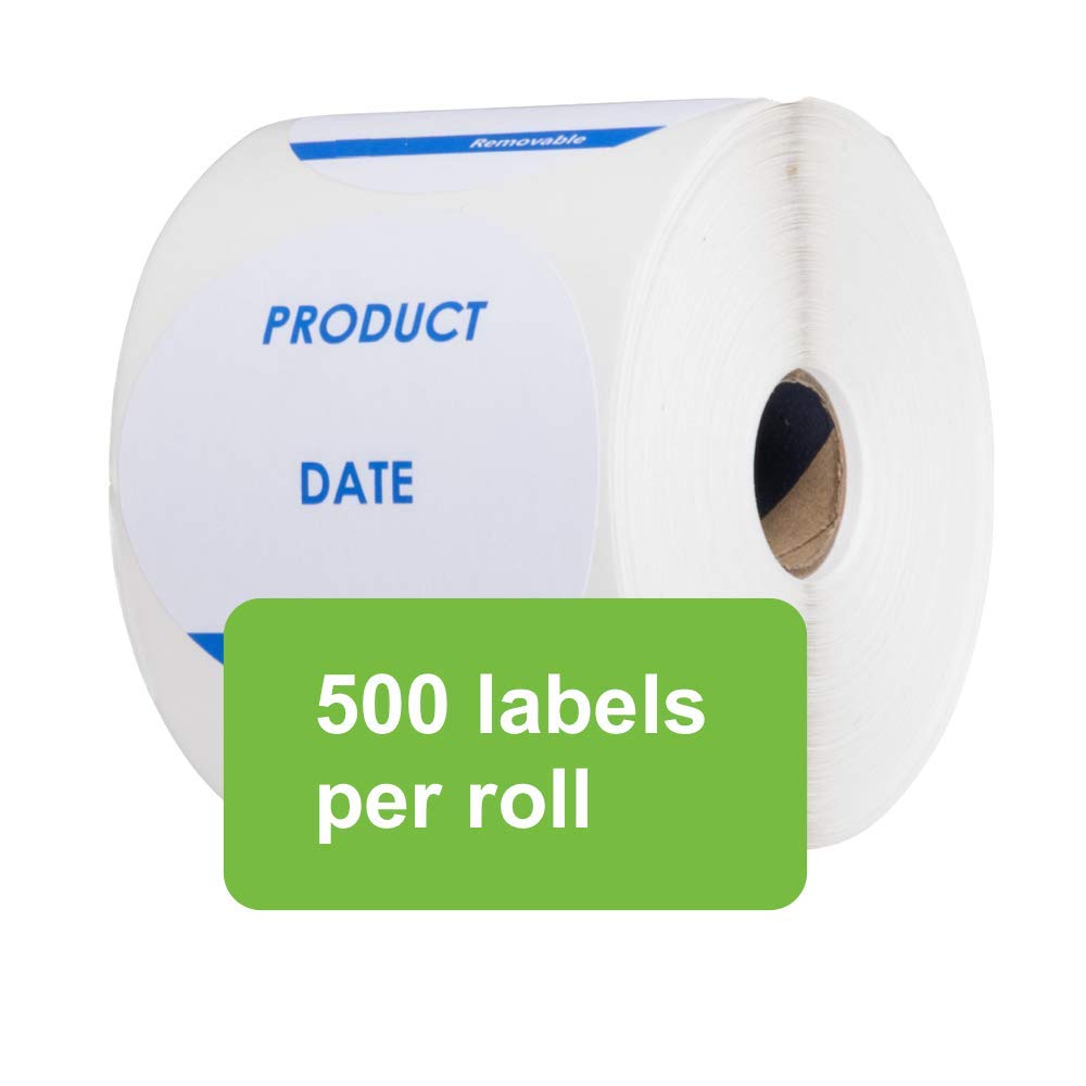 Buy Removable 3 Inch Product Date Labels - 1 Roll in Carton Box - 500 ...