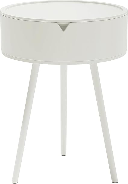 Amazon.com: Funecy Round End Table with Storage for Living Room, Modern ...