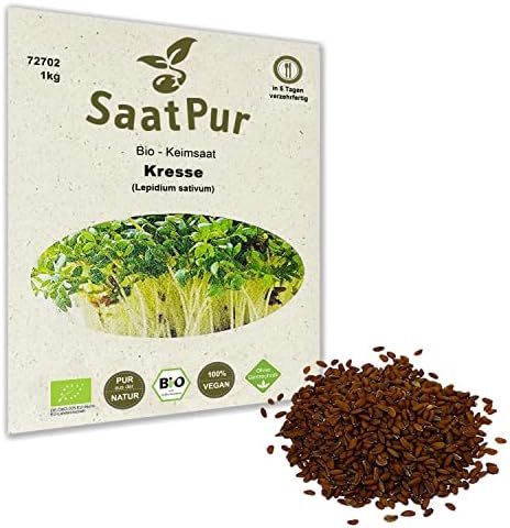 BIO Gartenkresse 1 kg Keimsaat Kresse - frische Saat - Kressesamen für ...