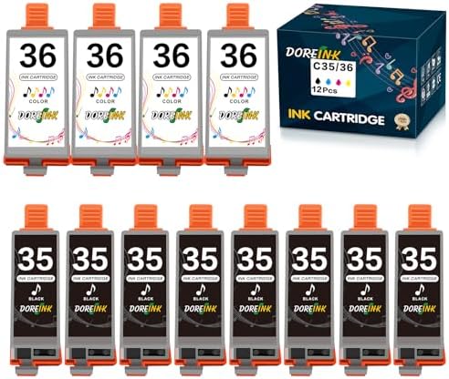 Amazon.com: InkVibe PGI-35 CLI-36 Ink Cartridge for Canon tr150 Ink ...