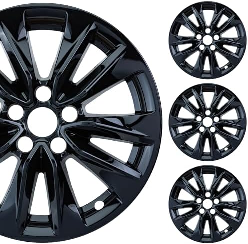 Amazon.com: PACRIM 18" Gloss Black Wheel Skin Set Made for Toyota ...