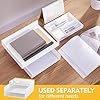 Amazon.com: Eufrozy 3 Tier Stackable Letter Tray Paper Organizer, White ...