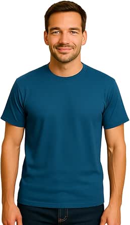 ISTANBUL MODEL Men's Plain T-Shirt, Round Neck Short Sleeve t-shirt for ...