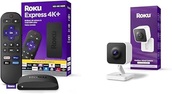 Amazon.com: Roku Express 4K+ | 4K/HDR Streaming Device with Roku Voice ...