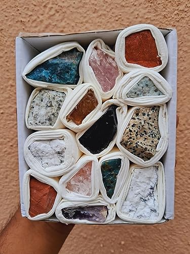 Amazon.com: Natural Mix Geode Large Mix Clusters Bulk Healing Crystals ...