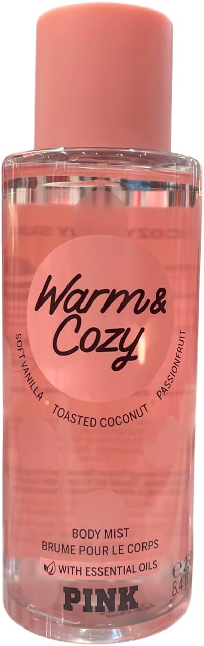Amazon.com : Victoria's Secret PINK WARM & COZY Body Mist 8.4 fl oz ...
