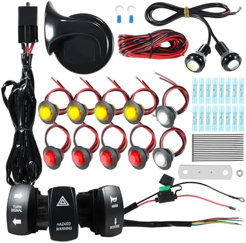 Amazon.com: VOFONO UTV ATV Turn Signal Kit, Universal Turn Signal with ...