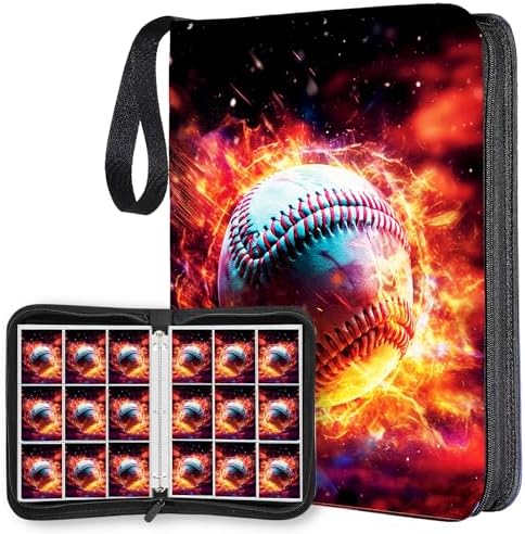 Amazon.com: Baseball Card Binder with Sleeves - 900 Pocket Holder for ...
