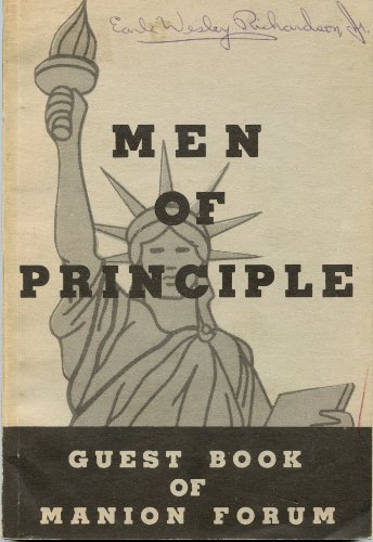 Men of Principle Guest Book of Manion Forum: Dean Clarence Manion ...