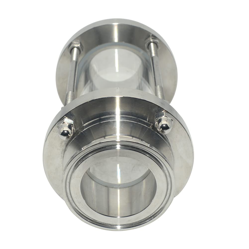 Snapklik.com : 2" 51MM Flow Sanitary Straight Sight Glass Tri Clamp ...