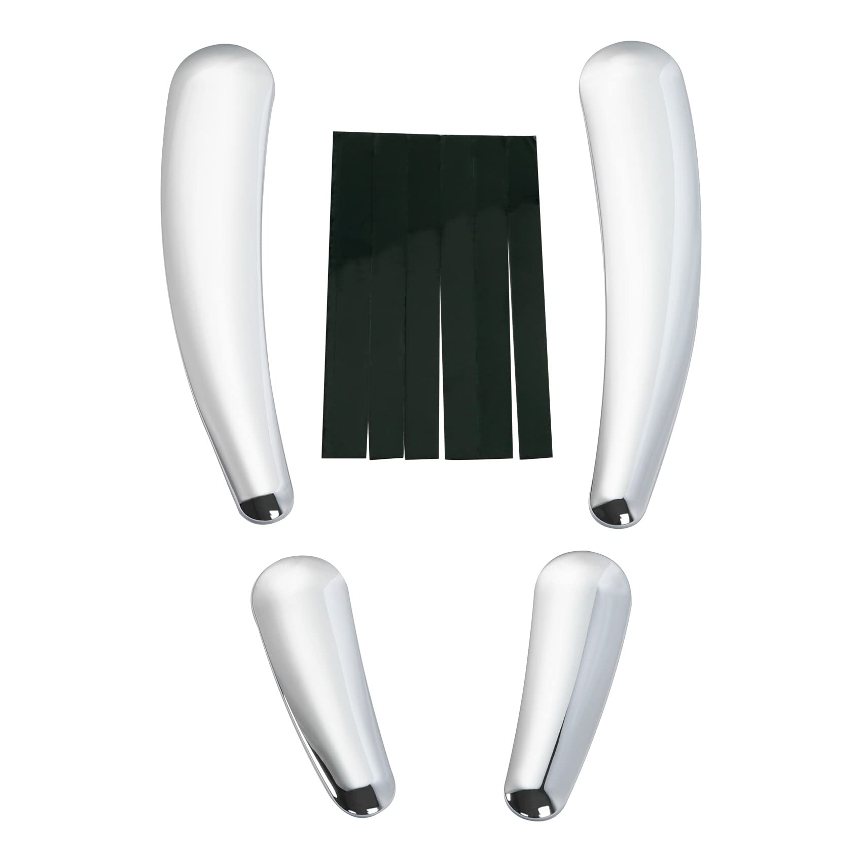 Amazon.com: XMT-MOTO Chrome 4PCS Curved Swingarm Frame Insert Set For ...