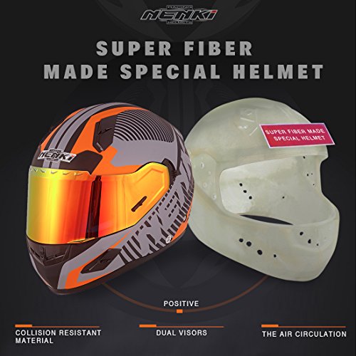 NENKI Helmets NK-856 Full Face Motorcycle Helmets DOT Approved with ...