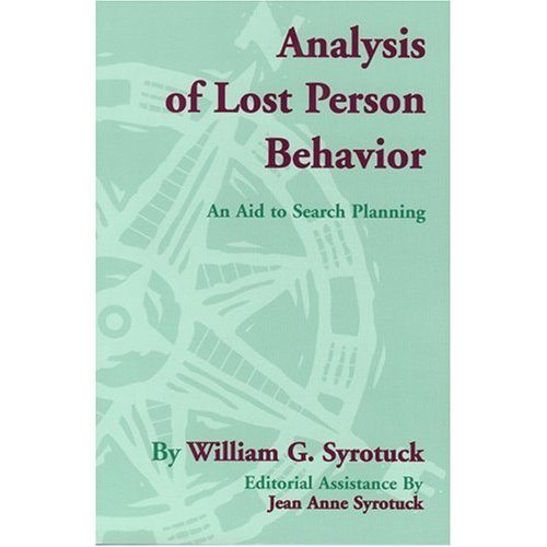 Amazon.com: Analysis of Lost Person Behavior eBook : Syrotuck, William ...