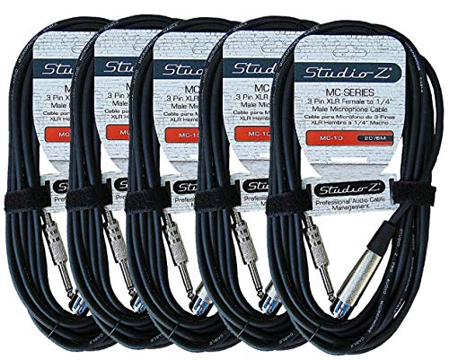 Studio Z Microphone Cable 5 Pack 20Ft Female XLR to Philippines | Ubuy