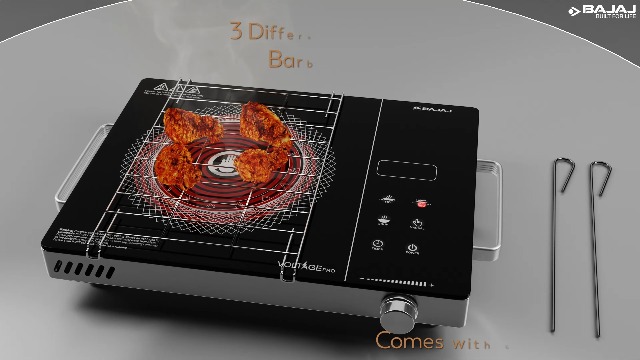 Watch Bajaj IRX 220F Infrared Induction Cooktop, 2200 Watts on Amazon Live