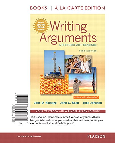 Amazon.com: Writing Arguments: A Rhetoric with Readings, MLA Update ...