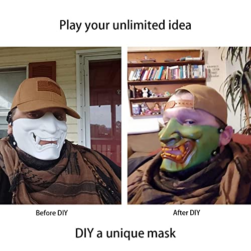 Snapklik.com : Aoutacc Airsoft Half Face Masks, Evil Demon Monster ...
