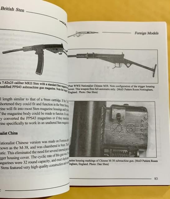2 Books: British Sten Manual + Sten Submachine Gun 9mm UK Subgun WWII ...