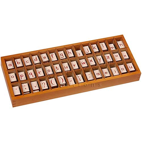 Kidken Montessori Sentence Box Individual | Small Movable Alphabet ...