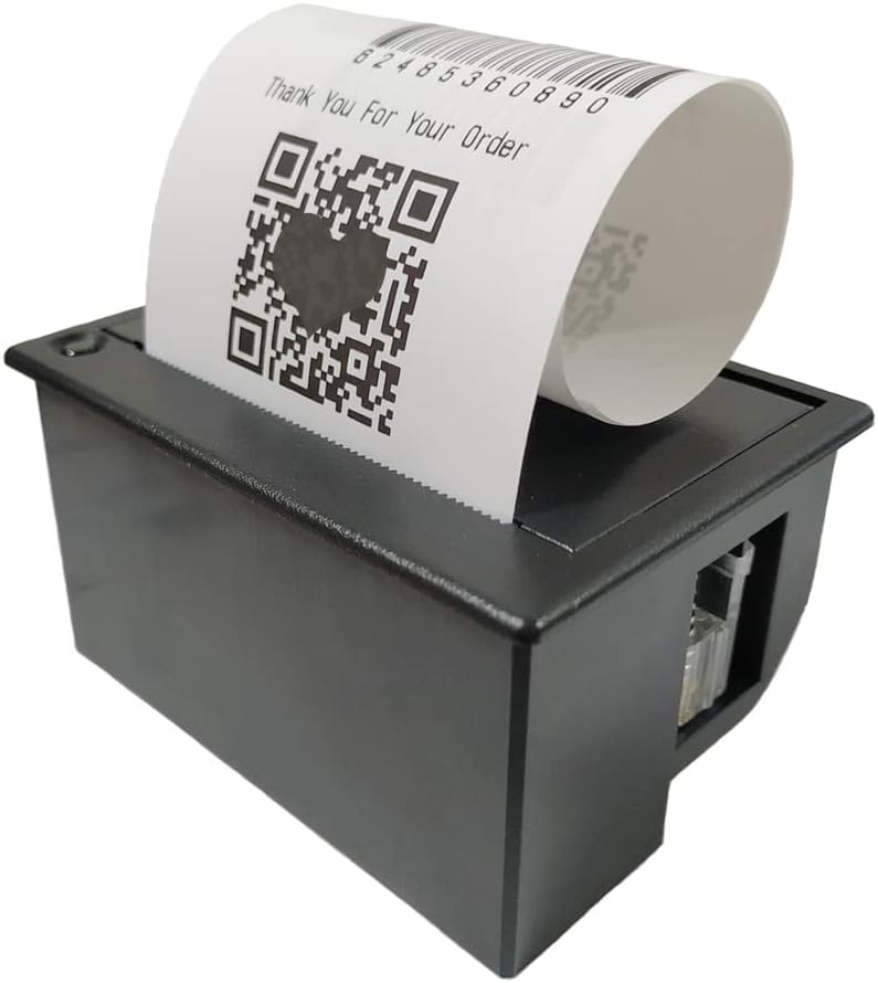 Amazon.com: HUIOP Thermal Receipt Printer,Embedded Thermal Receipt Printer 58MM Mini Printing ...