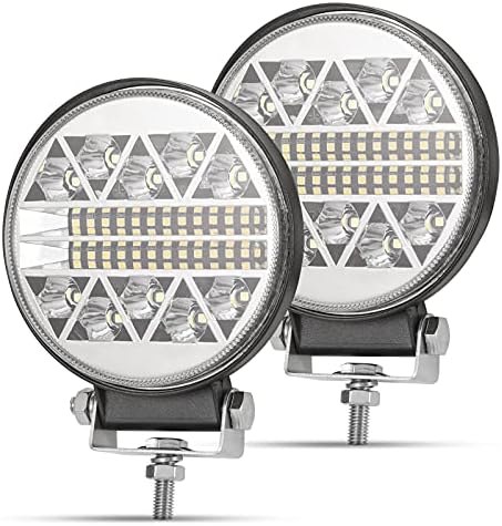 Zmoon LED Pod Lights 4.5'' Round LED Light Bar 2PCS, 140W 14000LM IP67 ...