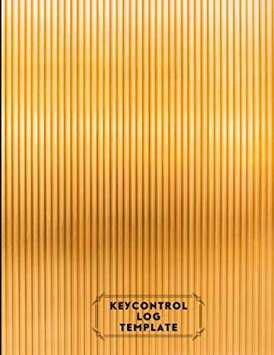 Key Control Log Template: Large Key Access Control Management Logbook ...