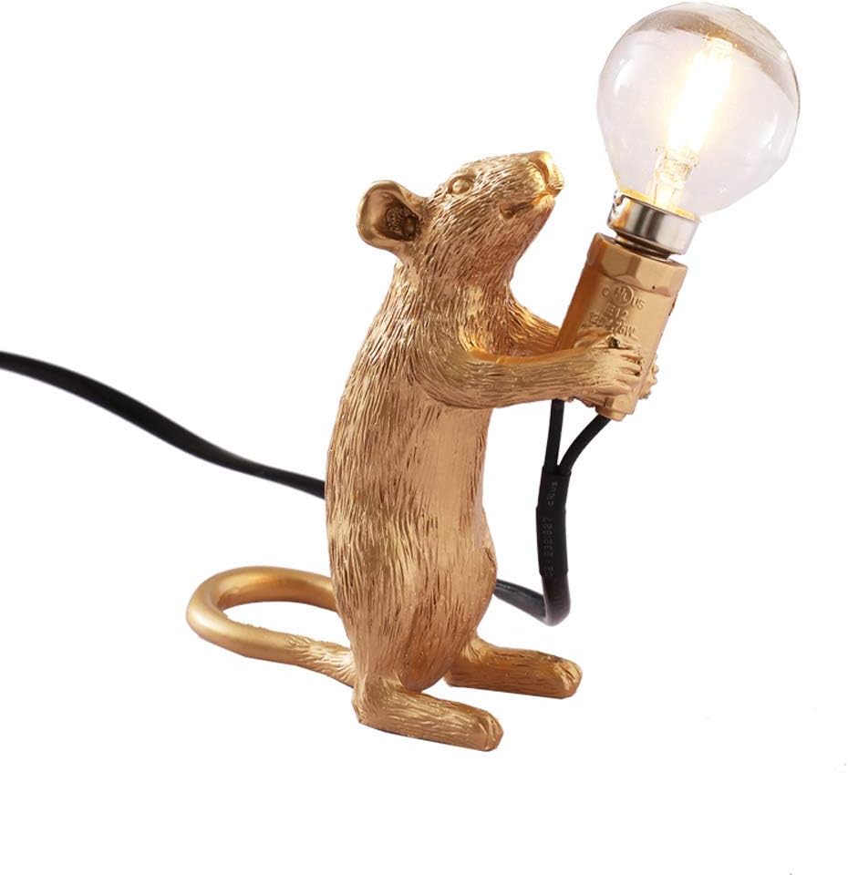 Modern Cute LED Resin Animal Rat Desk Lights Art Mouse Children's ...