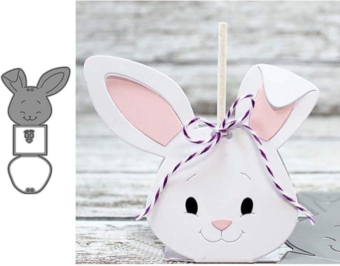 Gemini_mall Cutting Dies for Card Making, Rabbit Box Metal Cutting Dies ...