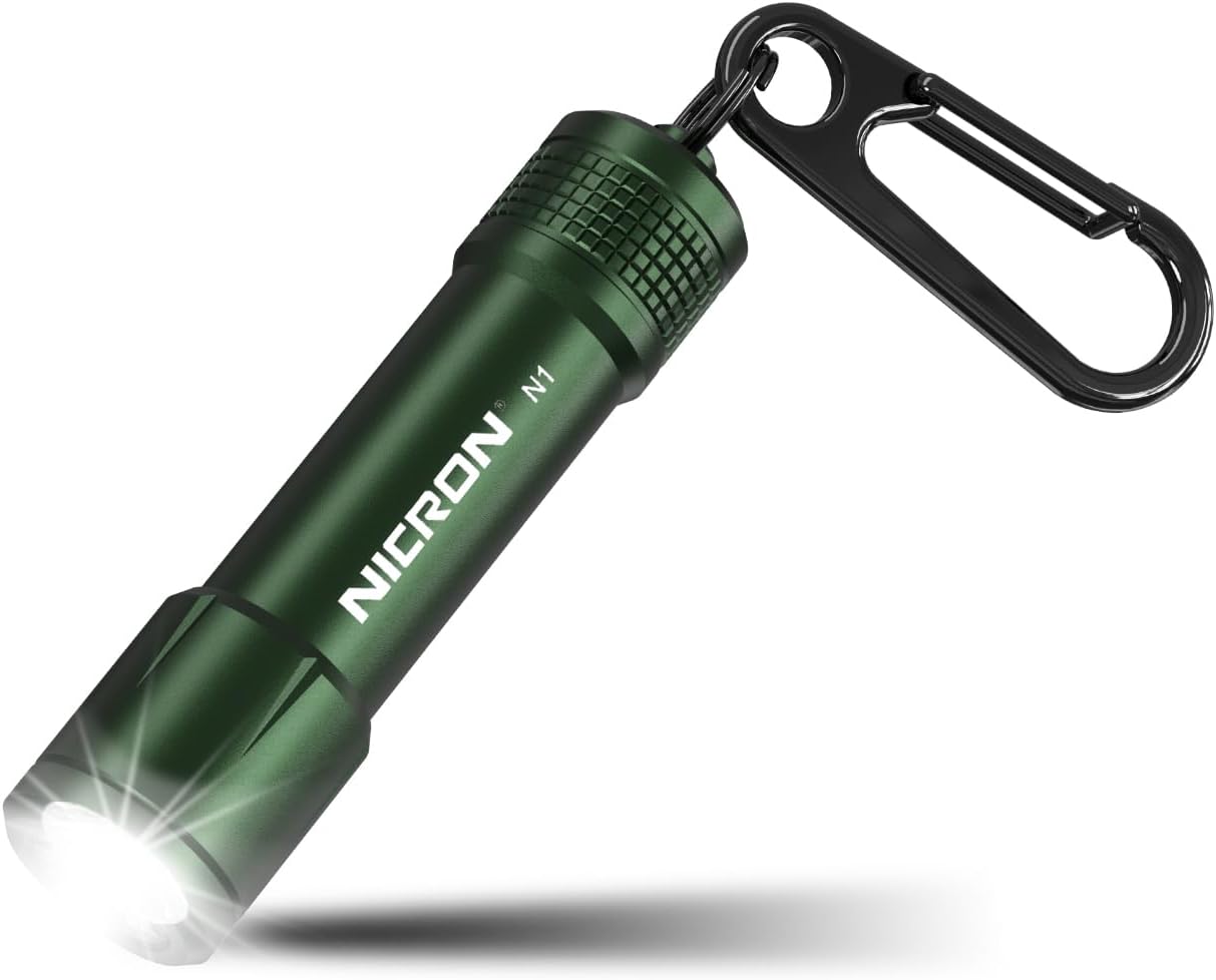 NICRON N1 Keychain Flashlights, 100 High Lumens EDC Pocket Key Chain ...