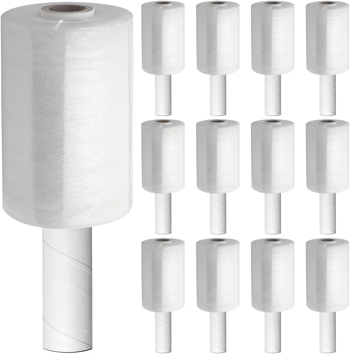 Amazon.com: Mini Stretch Film Wrap Roll with Handle, 5 Inch Width, 12 ...