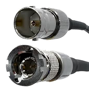 25 Foot Standard BNC Female to HD Micro BNC 6G HD-SDI Mini RG59 75Ohm Adapter Cable Black by ...